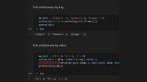 How to sort a dictionary in python
